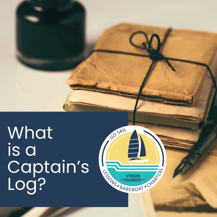 What is a Captains Log | Go Sail Virgin Islands