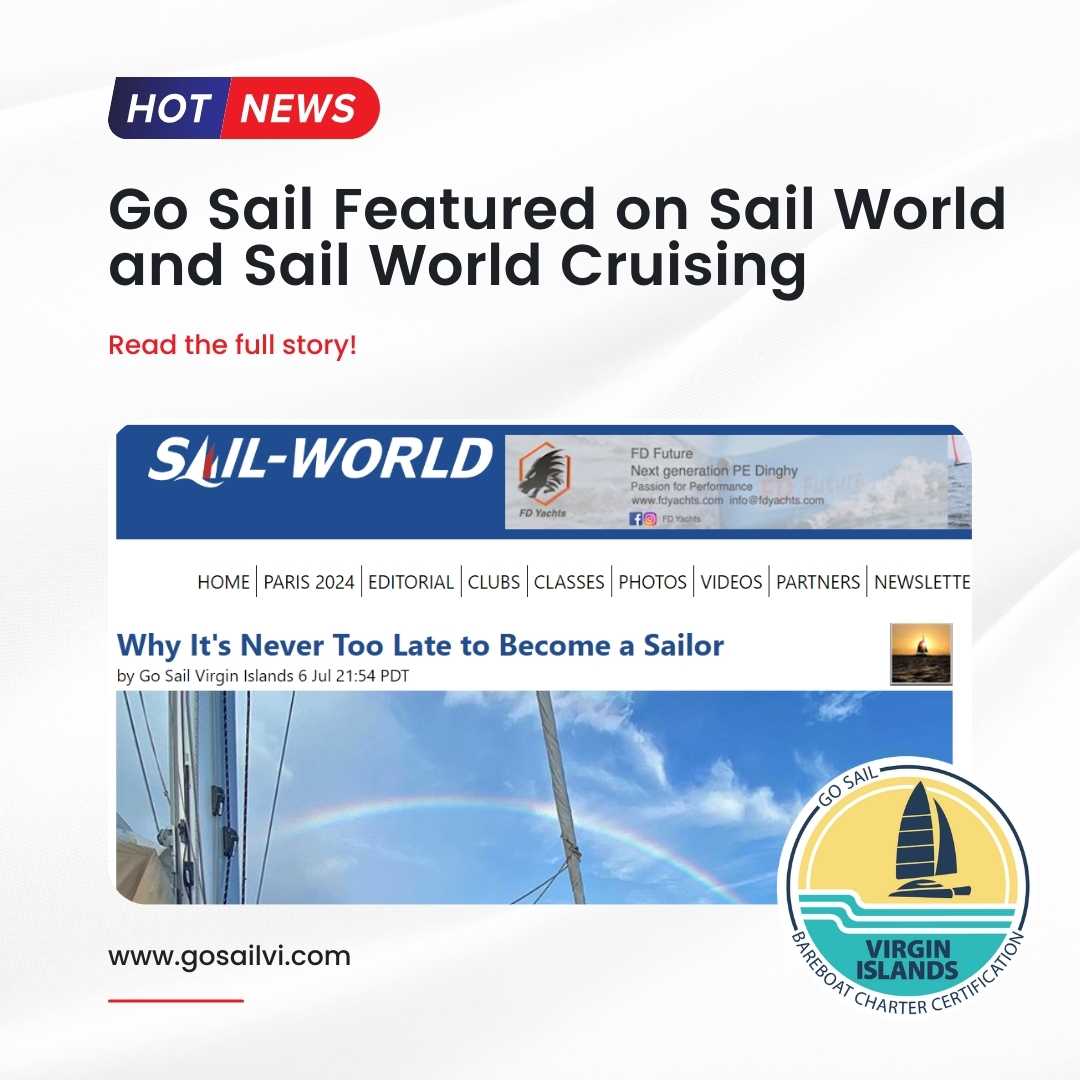 Go Sail Featured on Sail World | VI Sailing News